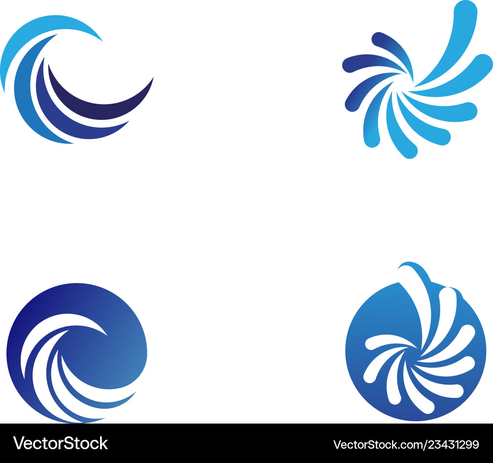 Vortex circle logo and symbols template icons Vector Image