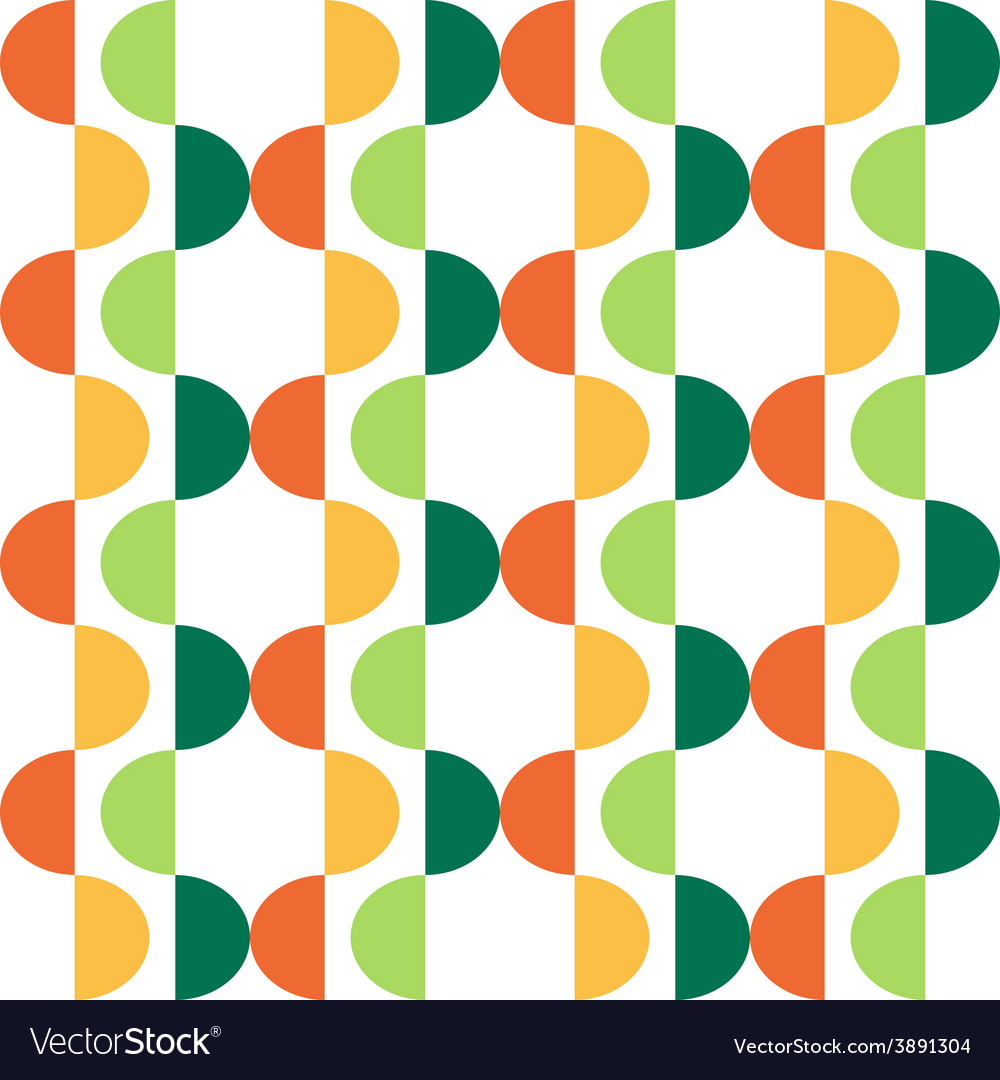 Semicircle seamless pattern Royalty Free Vector Image