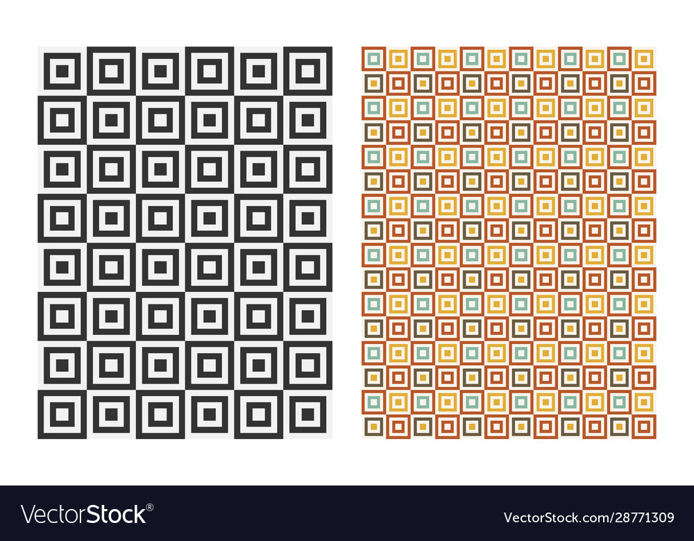 Abstract geometric retro pattern vintage design Vector Image