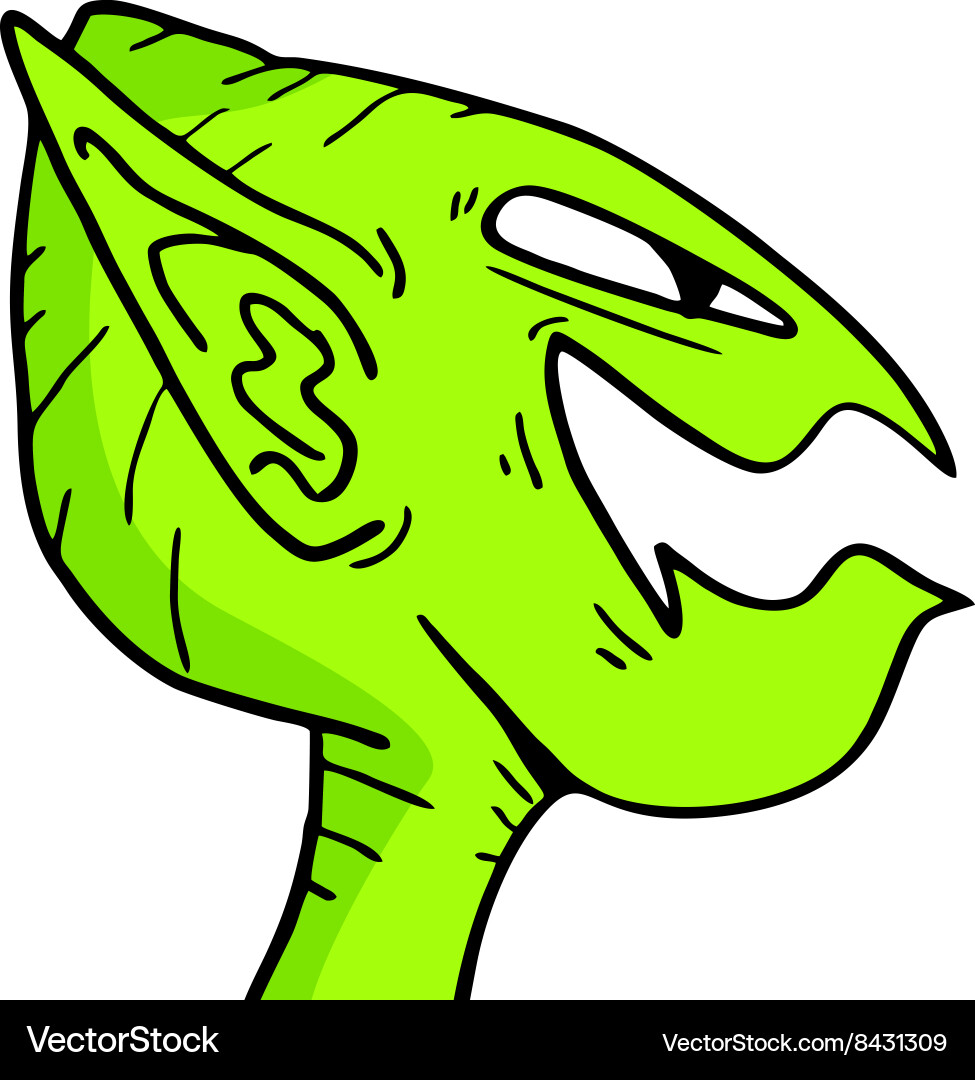 Alien mask Royalty Free Vector Image - VectorStock
