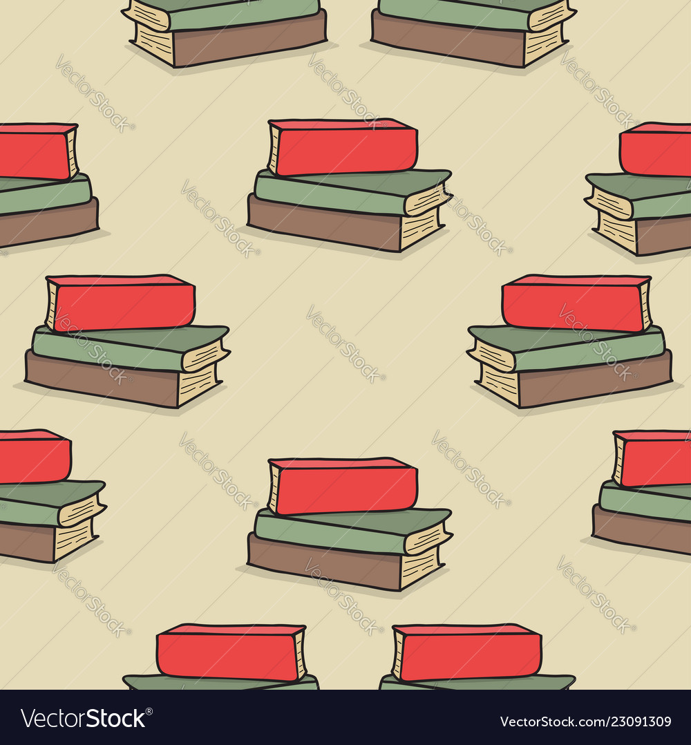 Drawing doodle book pattern Royalty Free Vector Image