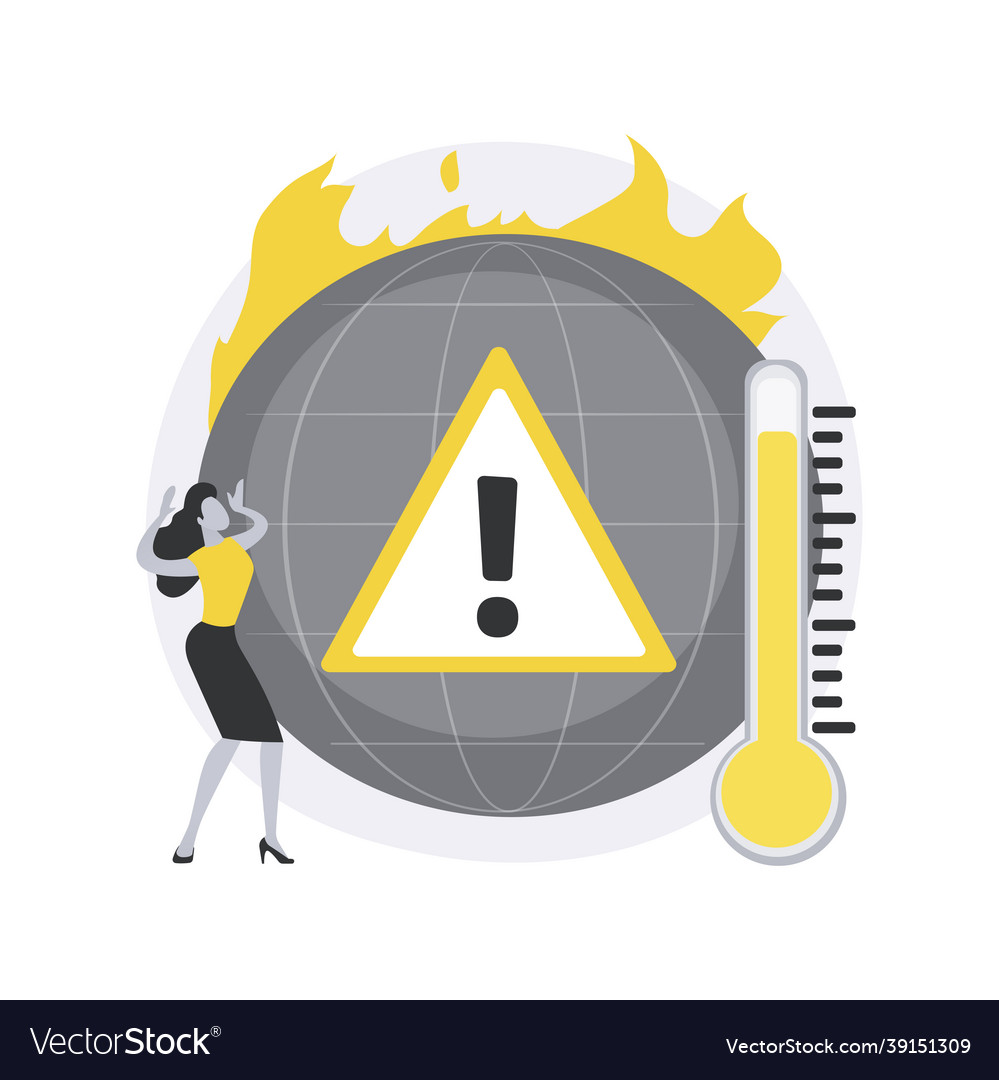 Global warming abstract concept Royalty Free Vector Image Global warming abstract concept Royalty Free Vector Image