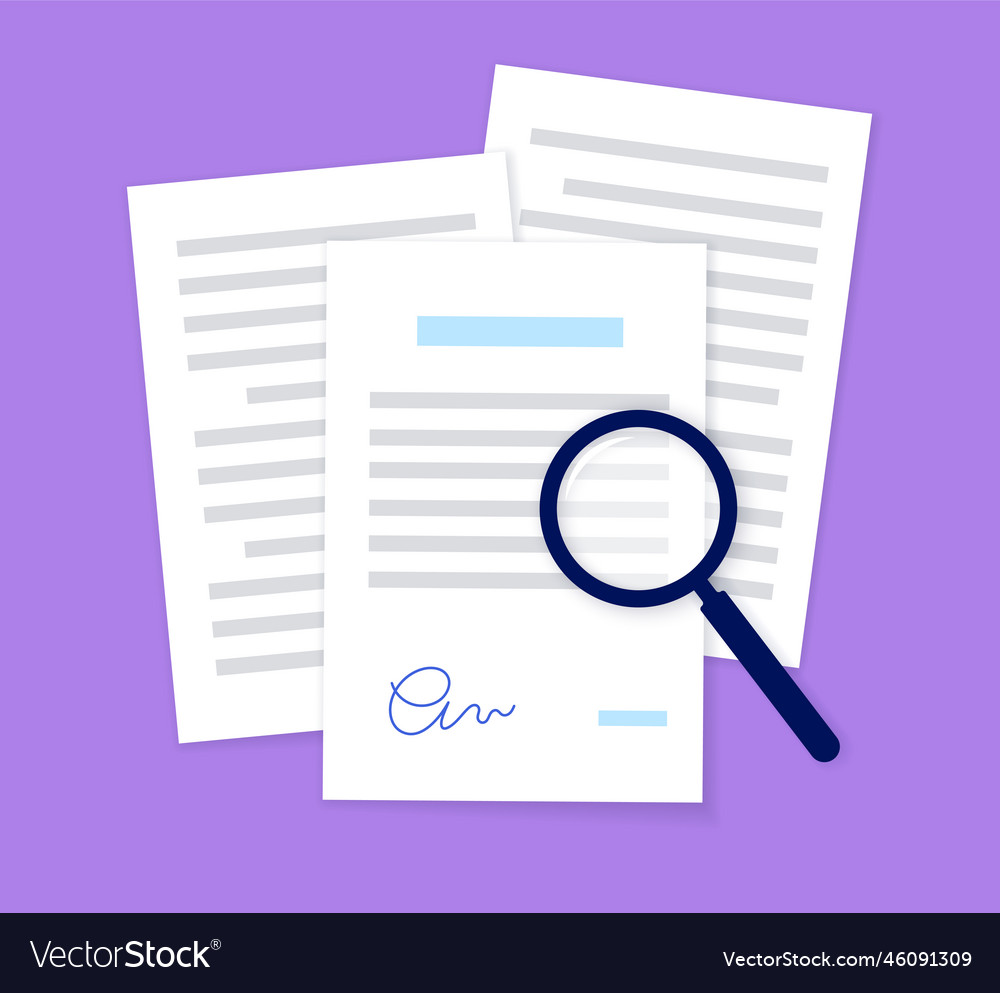 Review document concept Royalty Free Vector Image