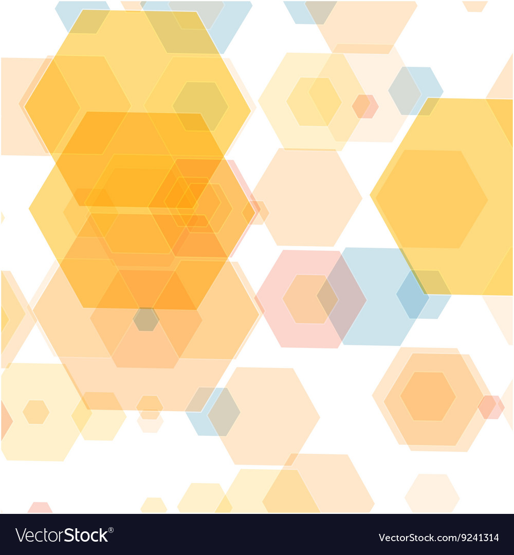 Abstract hexagonal background design Royalty Free Vector