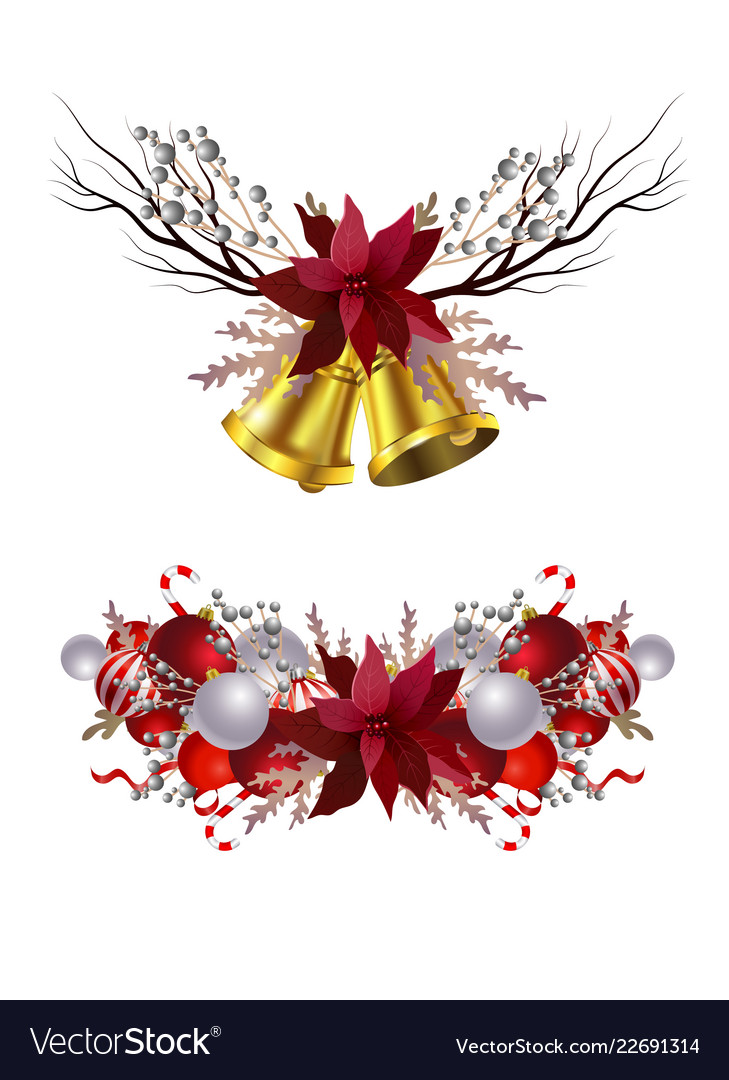 Christmas elements for your designs Royalty Free Vector