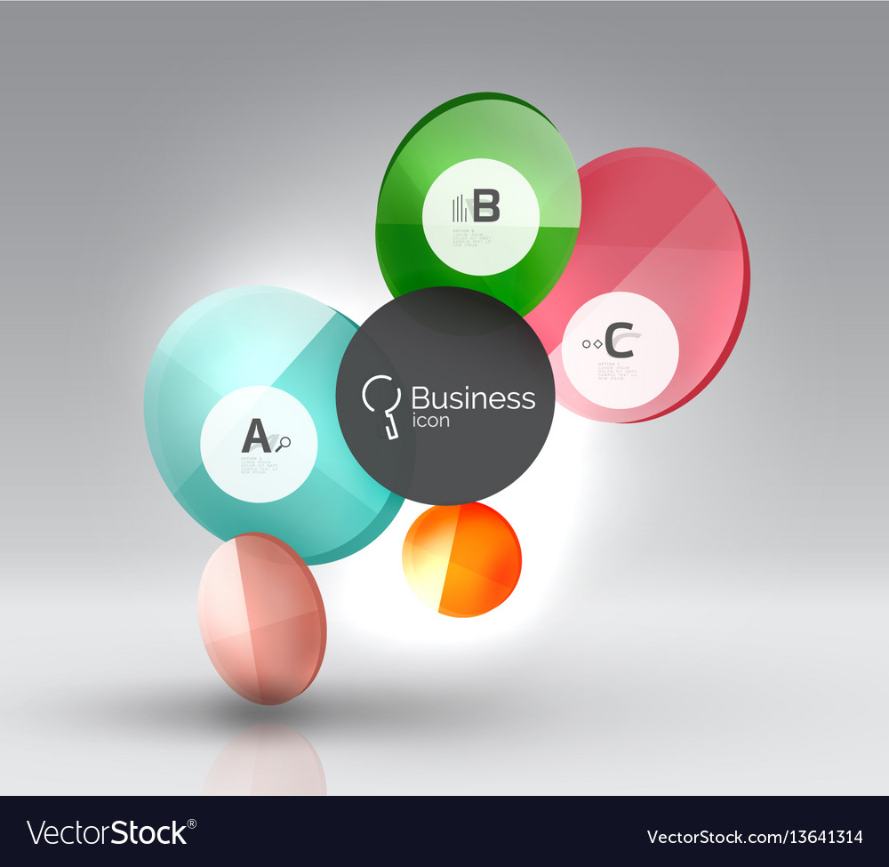 Circle abstract background Royalty Free Vector Image