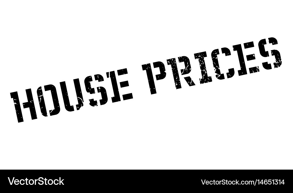 House prices rubber stamp Royalty Free Vector Image