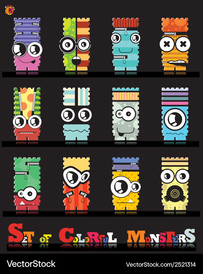 Monsters Royalty Free Vector Image - VectorStock