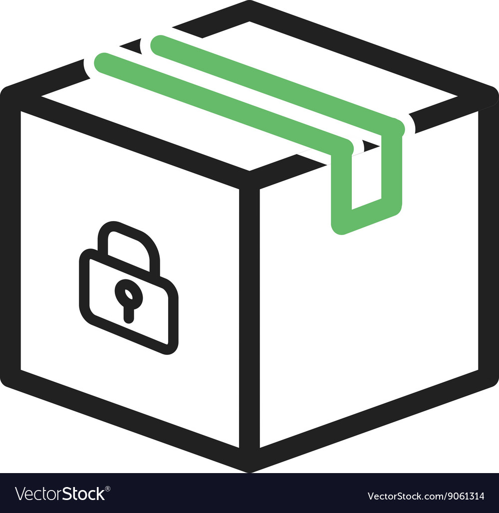 Secure package Royalty Free Vector Image - VectorStock
