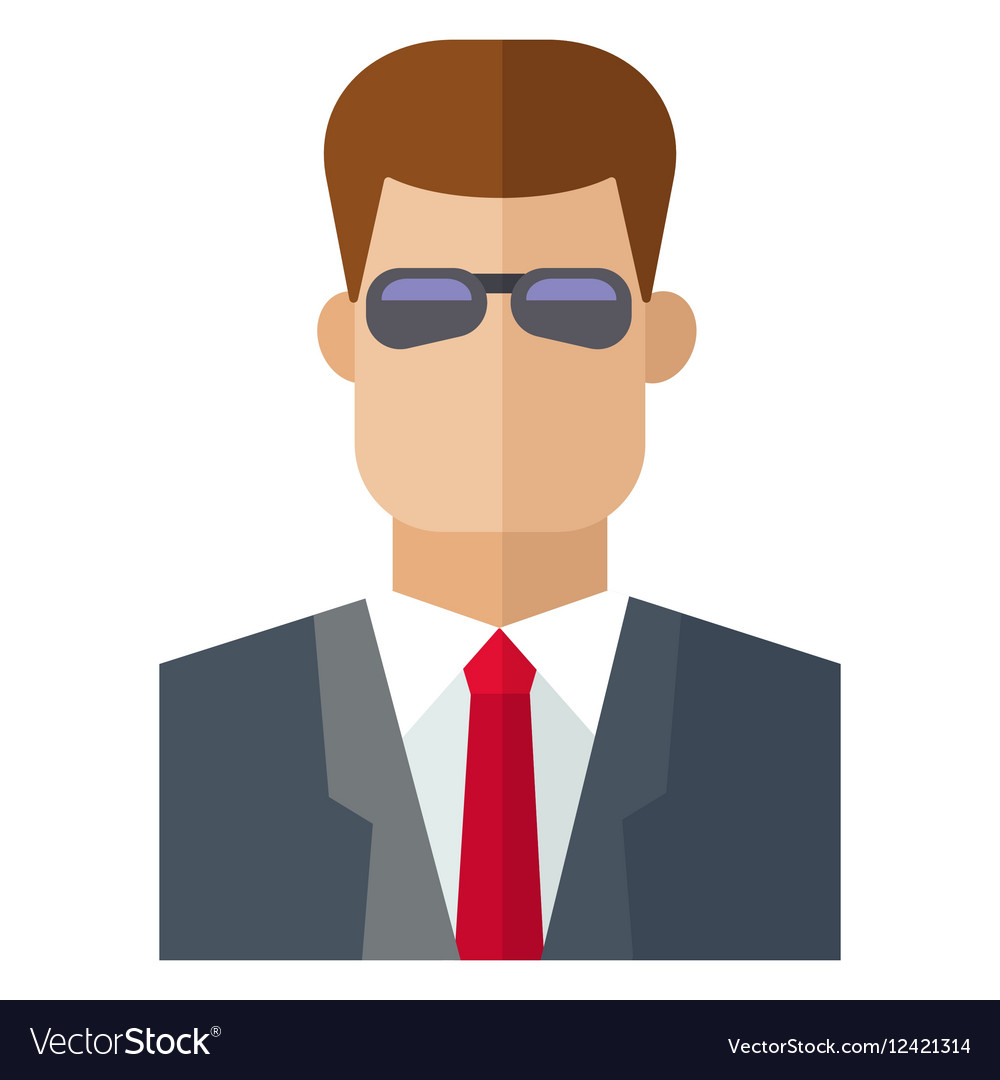 Security man Royalty Free Vector Image - VectorStock