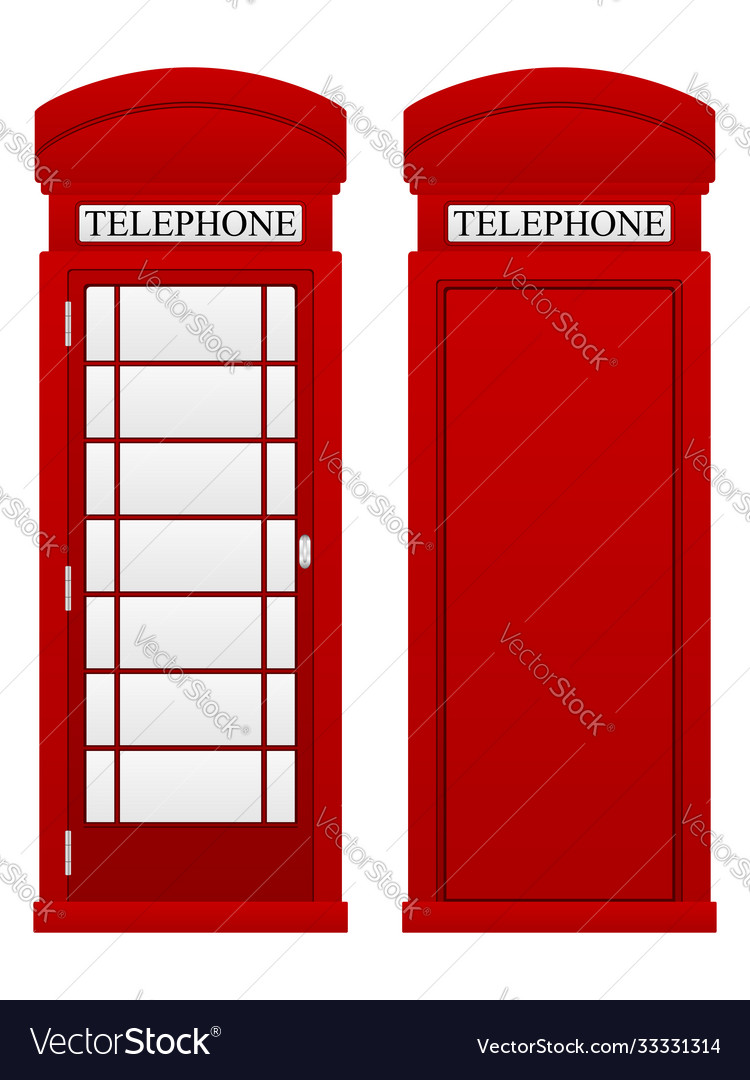 Telephone box Royalty Free Vector Image - VectorStock