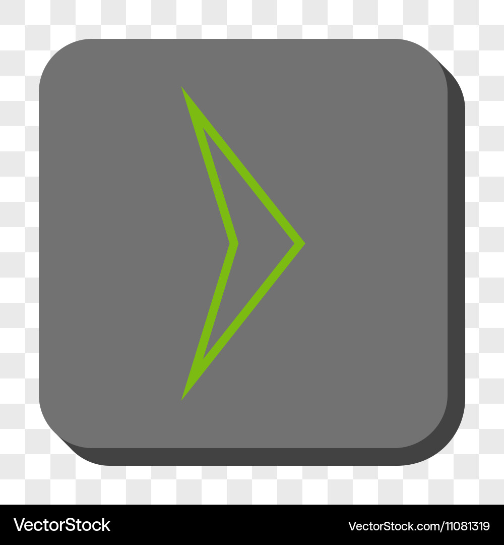 Arrowhead right rounded square button Royalty Free Vector