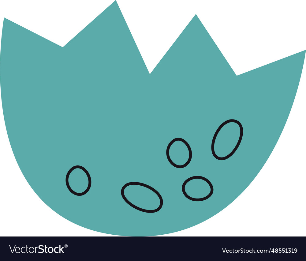 Egg shell icon Royalty Free Vector Image - VectorStock