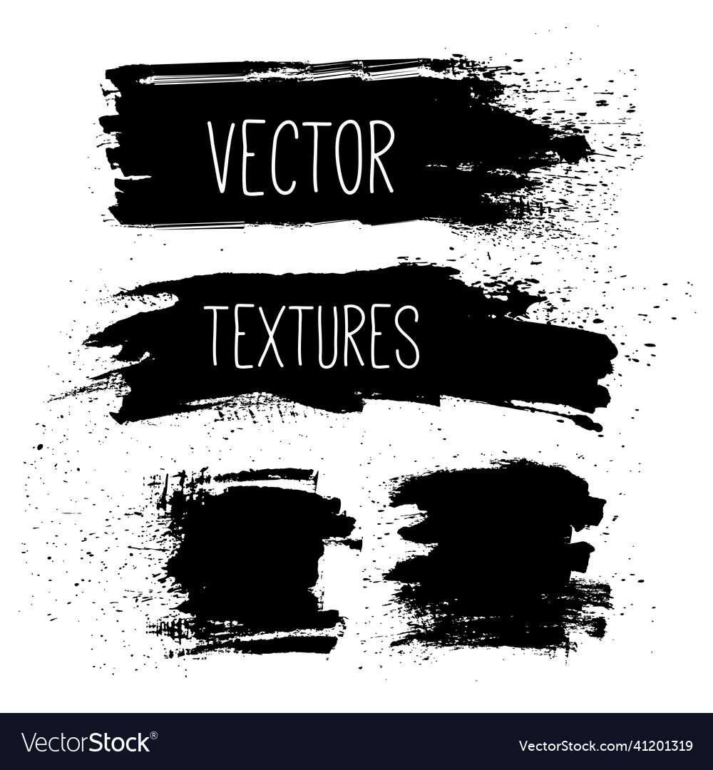 Ink texture set Royalty Free Vector Image - VectorStock