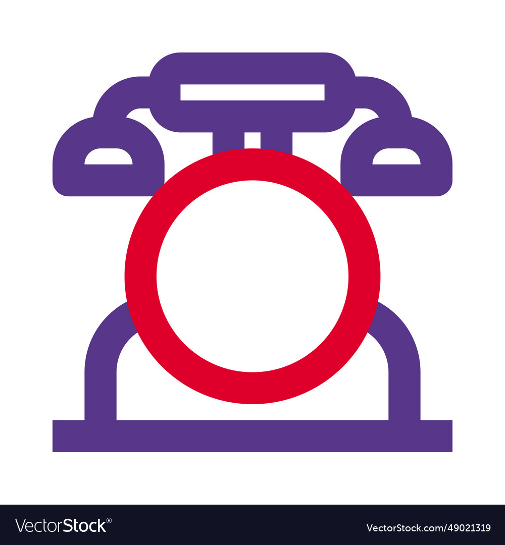 Vintage communication device with rotary dial Vector Image