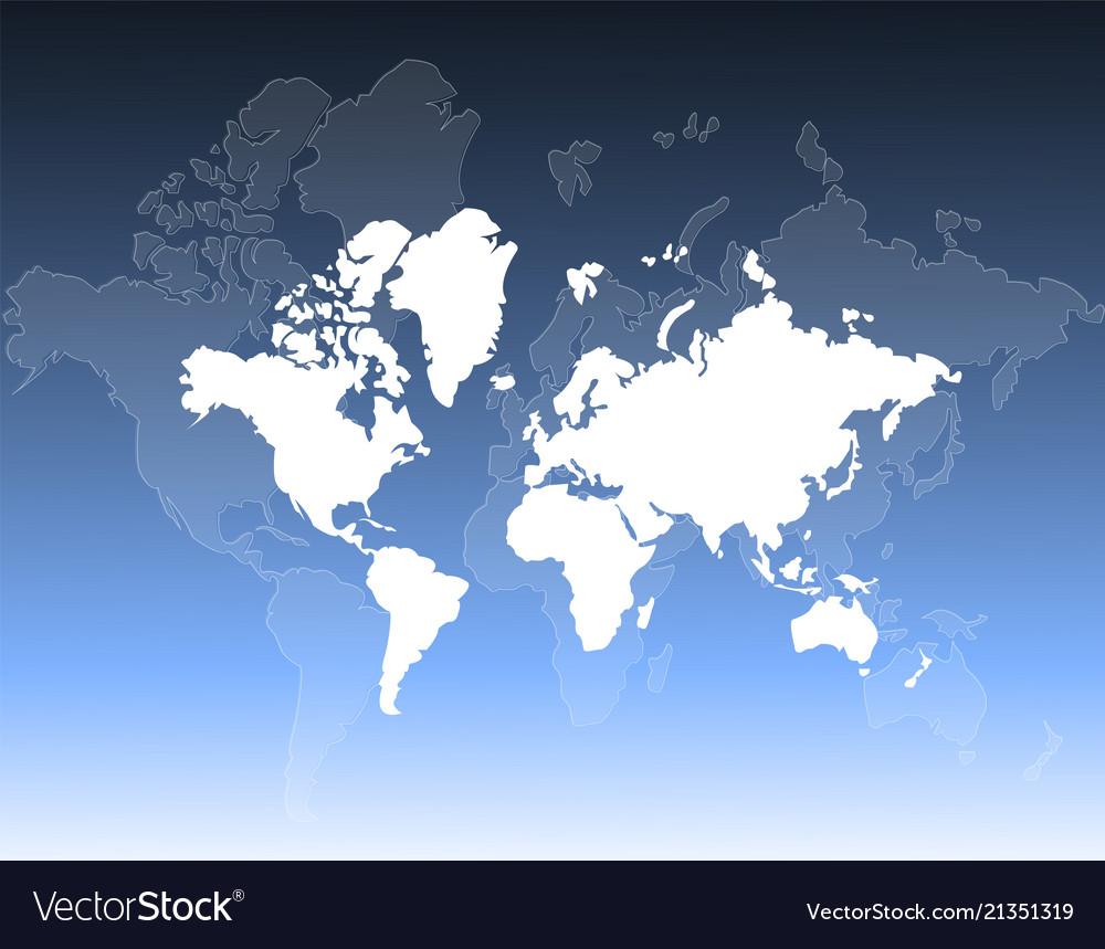 World map Royalty Free Vector Image - VectorStock