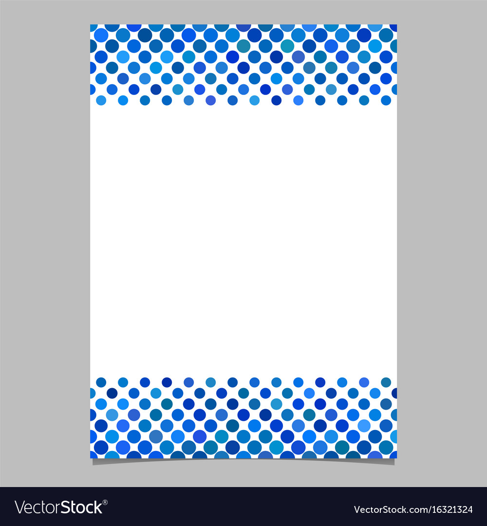 Dot pattern page template - design Royalty Free Vector Image