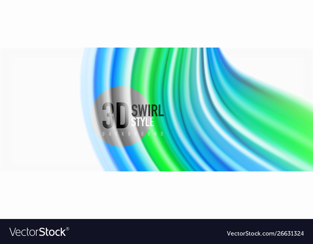 Glossy colorful liquid waves abstract background Vector Image Glossy colorful liquid waves abstract background Vector Image