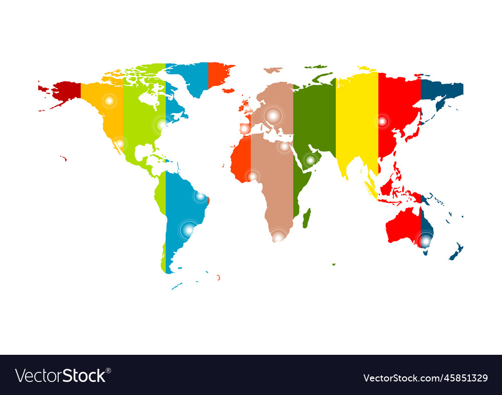 Colorful abstract world map background Royalty Free Vector Colorful abstract world map background Royalty Free Vector