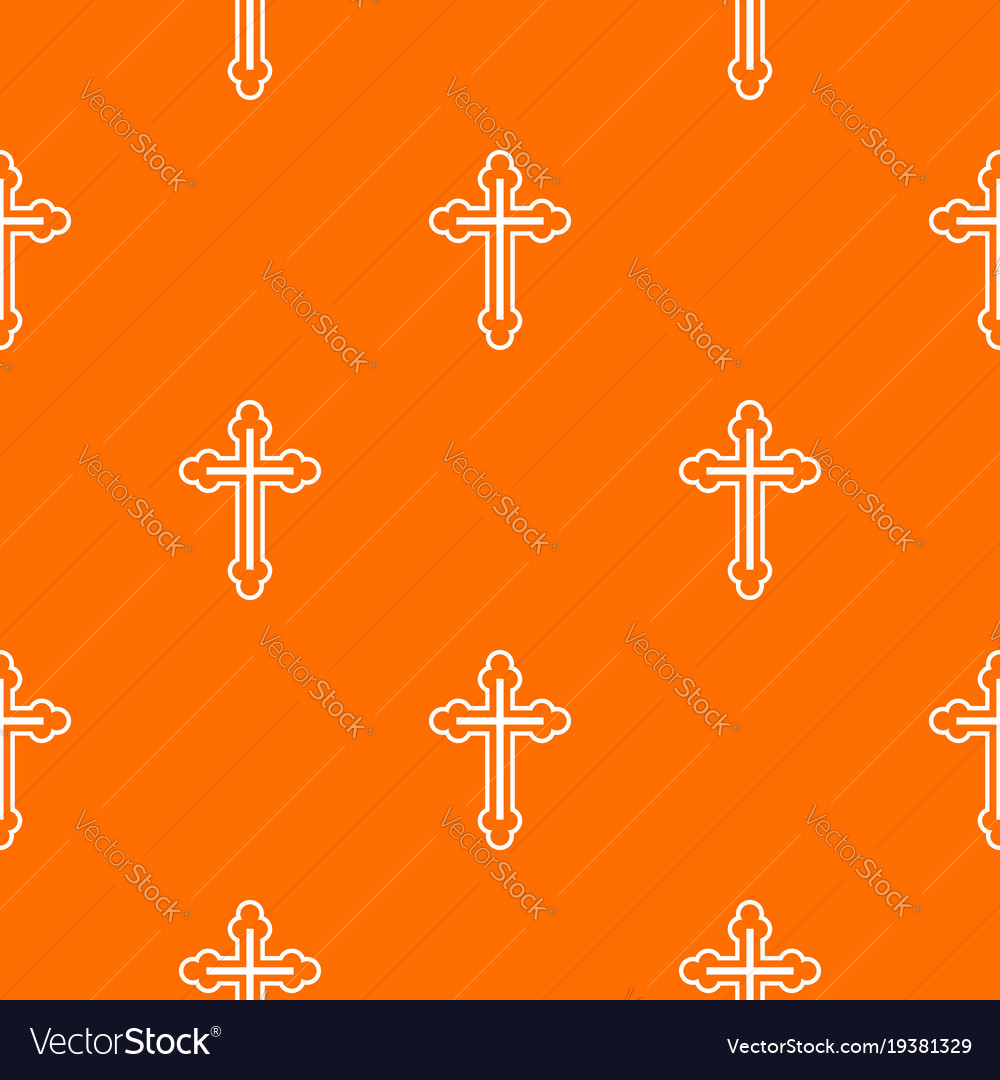 Crucifix pattern seamless Royalty Free Vector Image