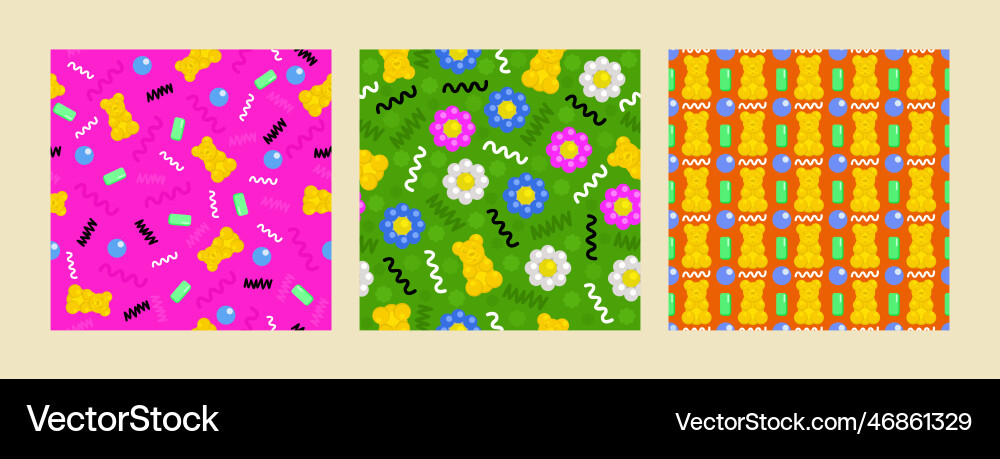 Memphis pattern set Royalty Free Vector Image - VectorStock