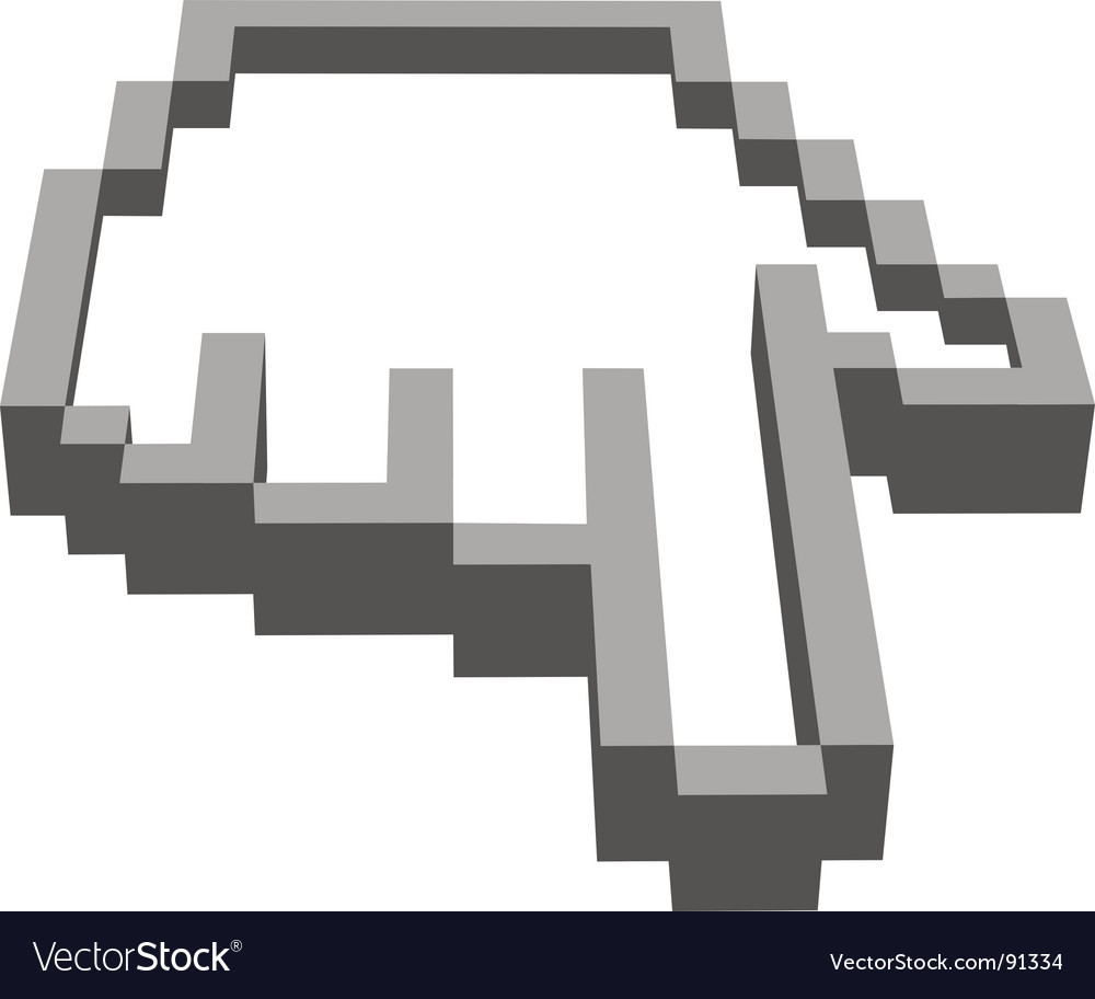 Computer hand Royalty Free Vector Image - VectorStock