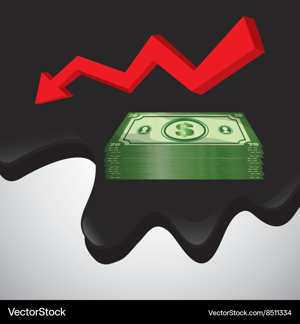 Flat About Oil Price Petroleum Royalty Free Vector Image