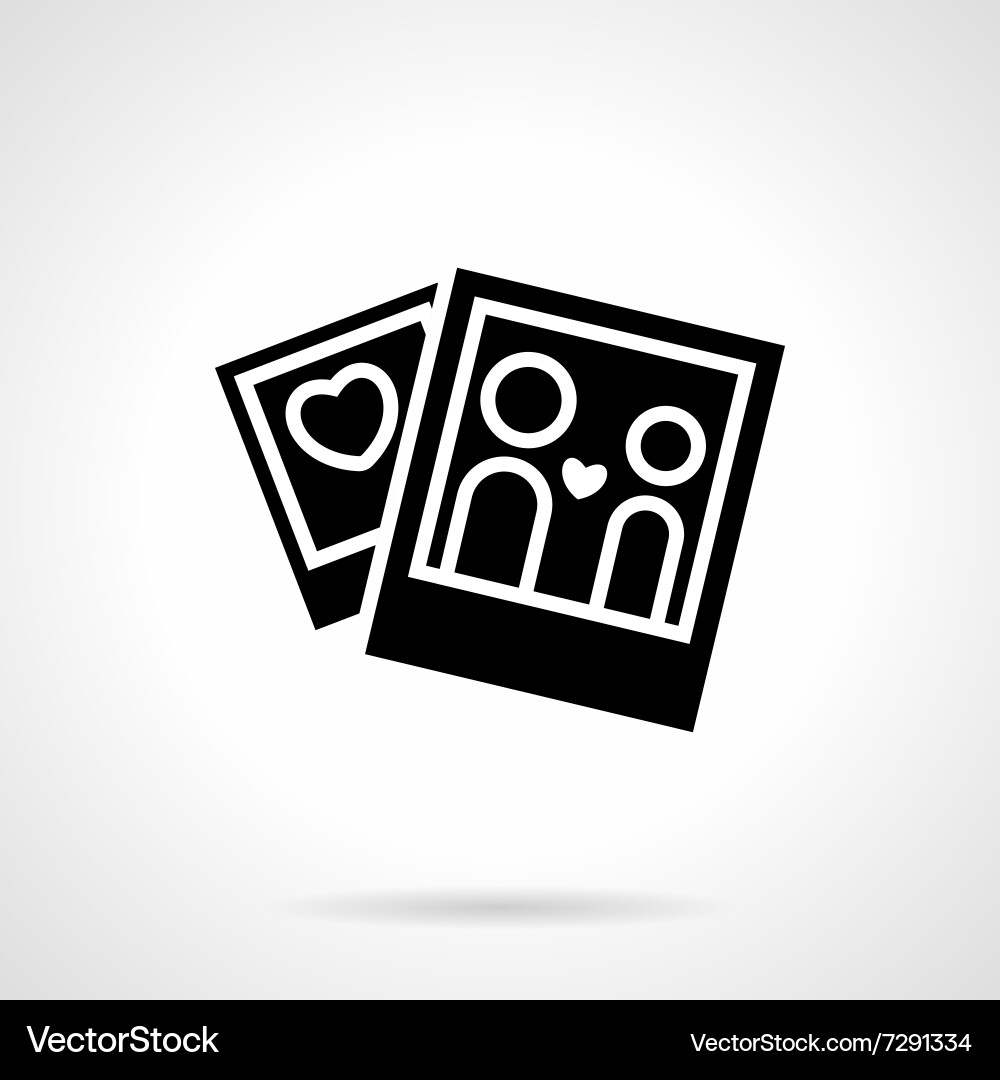 Love relationship concept black icon Royalty Free Vector
