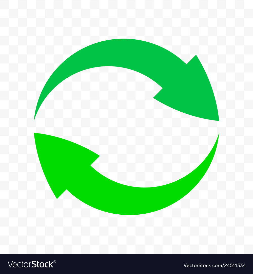 Recycling arrows circle icon eco waste bin sign Vector Image Recycling arrows circle icon eco waste bin sign Vector Image