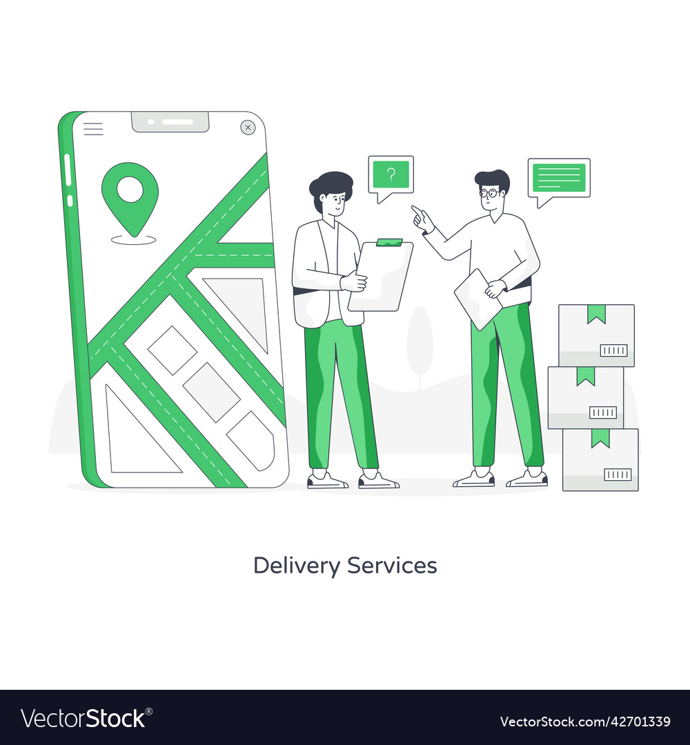 Delivery services Royalty Free Vector Image - VectorStock