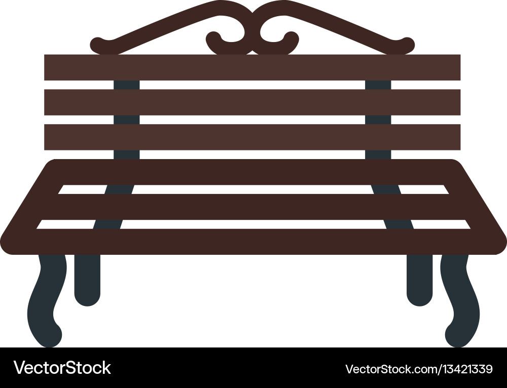 Metal bench Royalty Free Vector Image - VectorStock