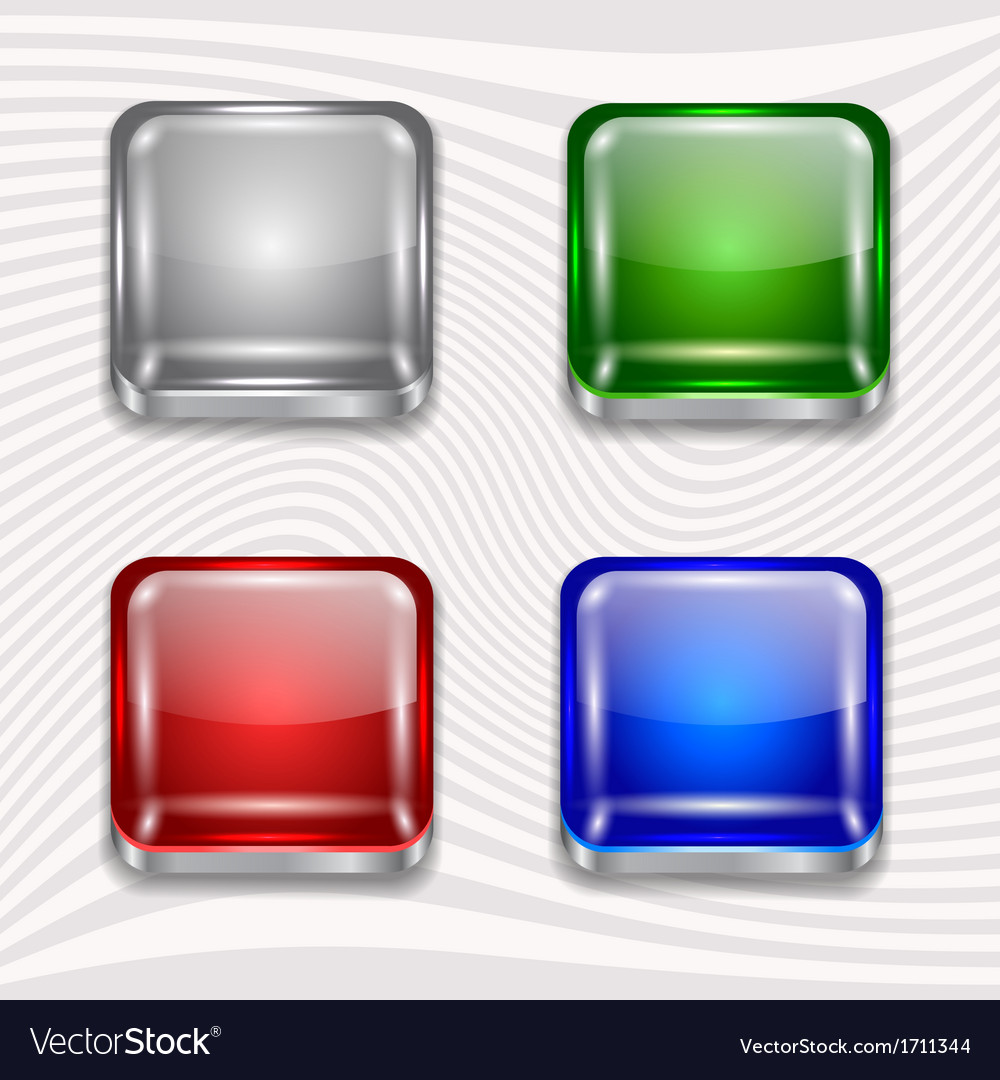 App buttons Royalty Free Vector Image - VectorStock