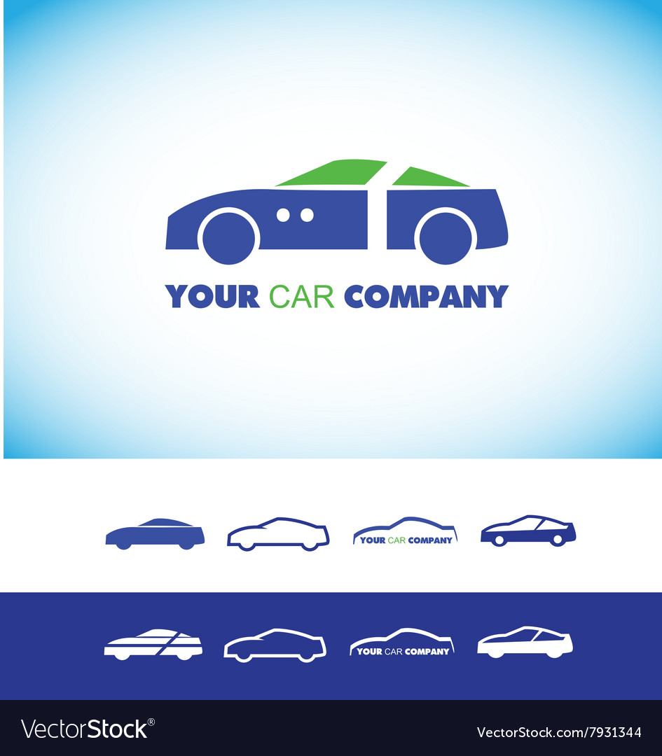 Car shape logo Royalty Free Vector Image - VectorStock