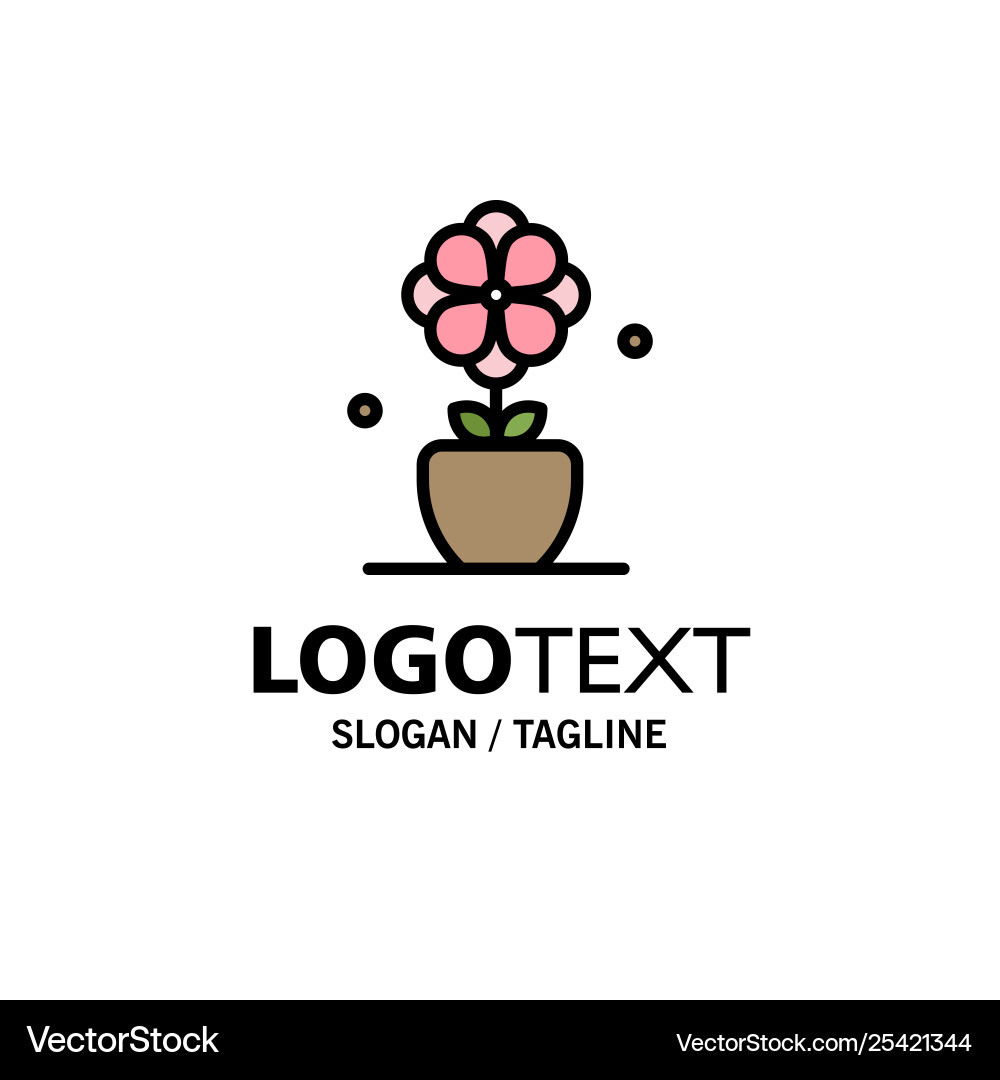 Flower present tulip spring business logo Vector Image