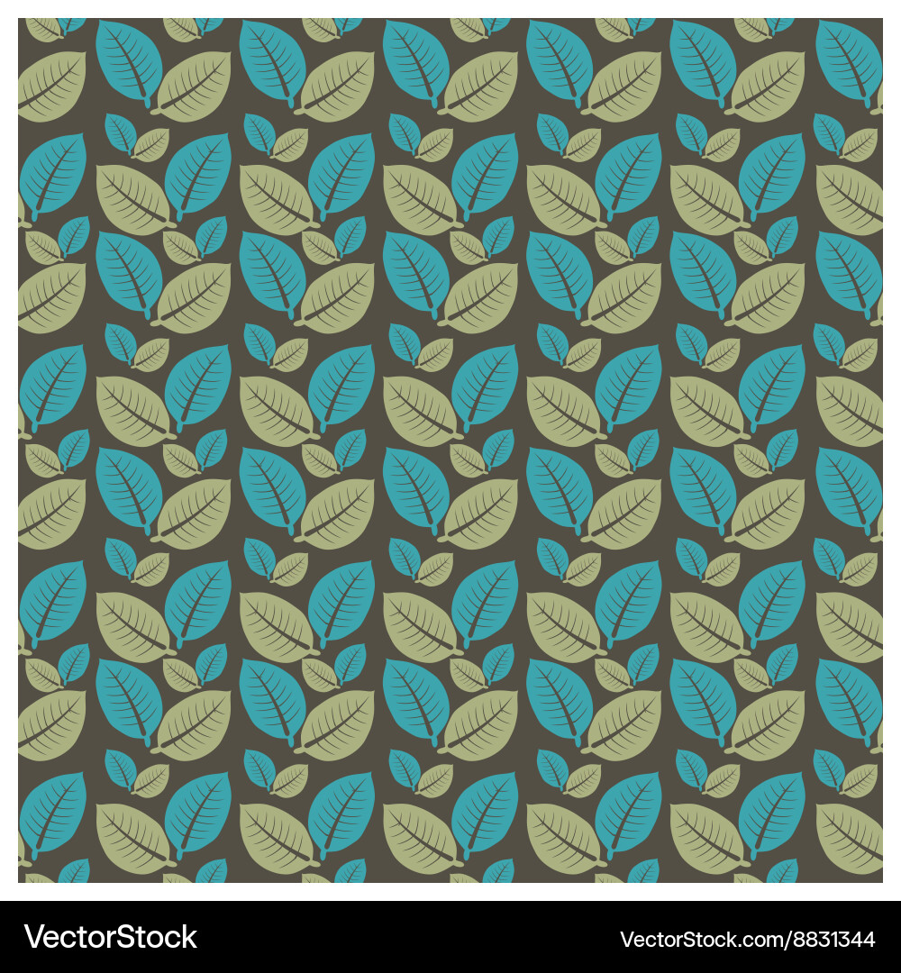 Leavesfruits and flowers seamless pattern Vector Image