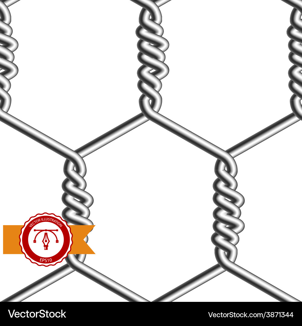 Seamless chicken wire mesh Royalty Free Vector Image