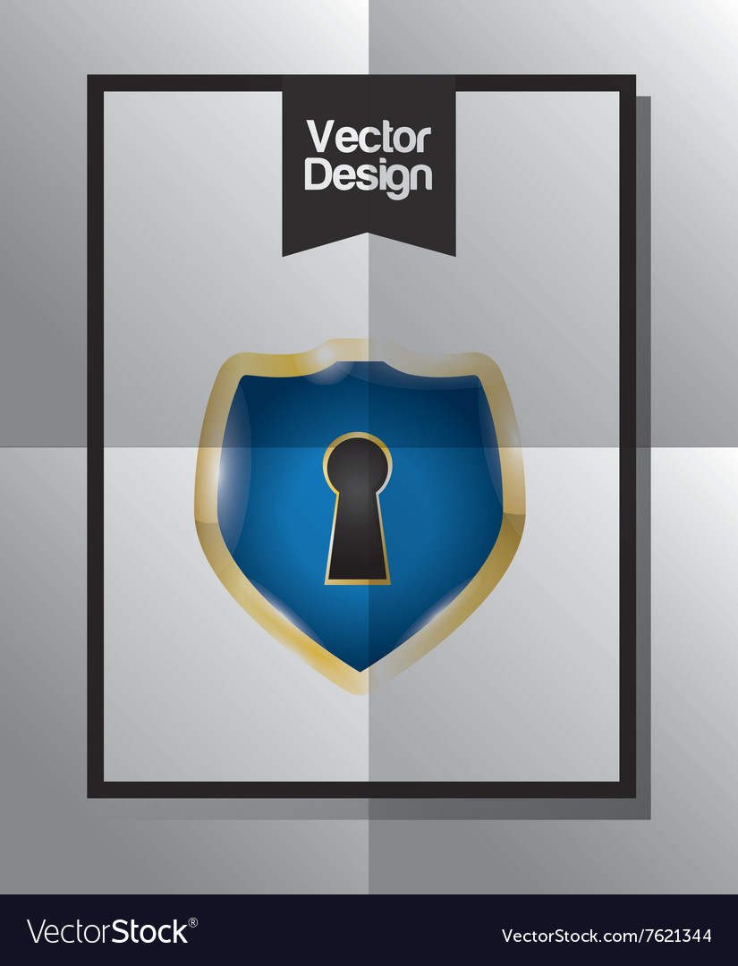 Security system design Royalty Free Vector Image