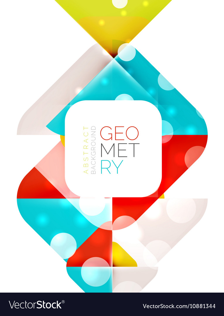 Square and triangle pattern background Royalty Free Vector