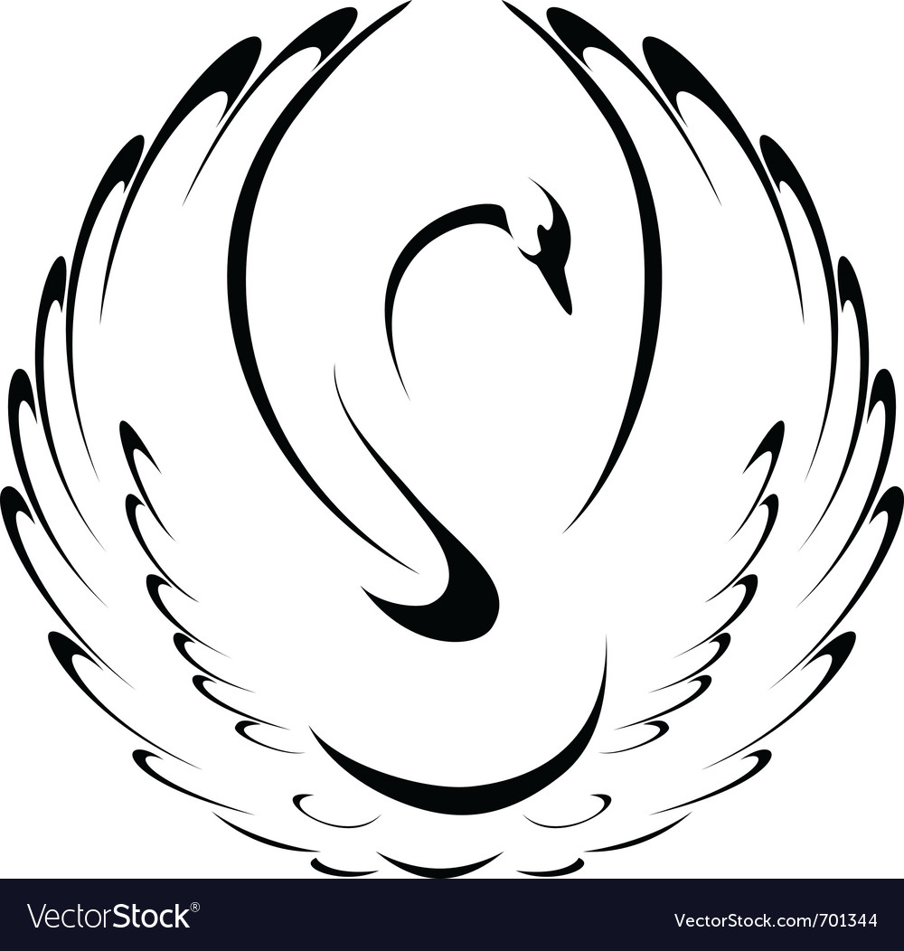 Swan Royalty Free Vector Image - VectorStock