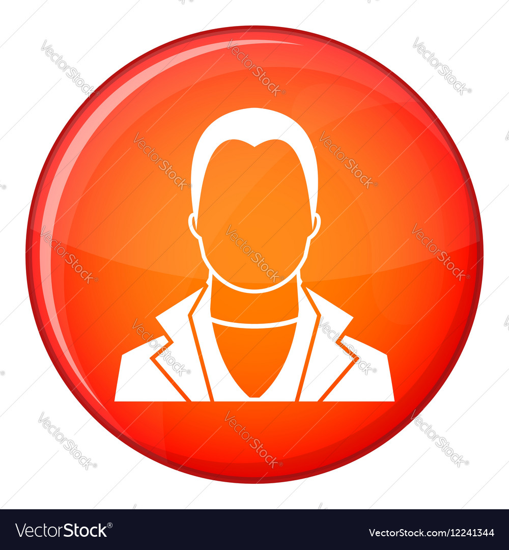 User icon flat style Royalty Free Vector Image