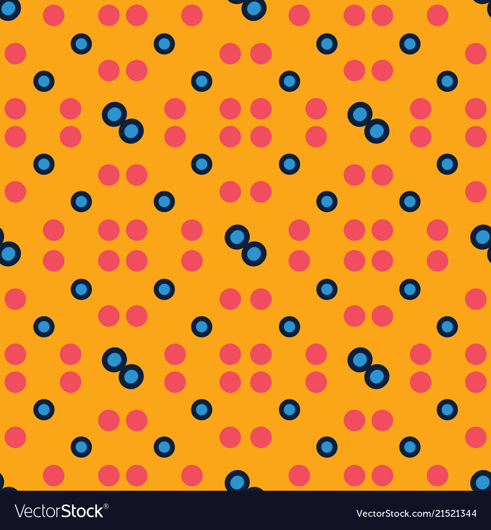 Vibrant dots seamless pattern Royalty Free Vector Image
