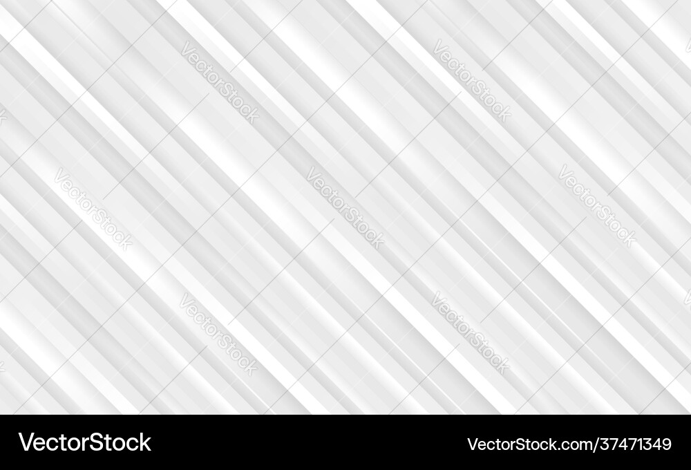 Abstract metallic silver striped light background Vector Image