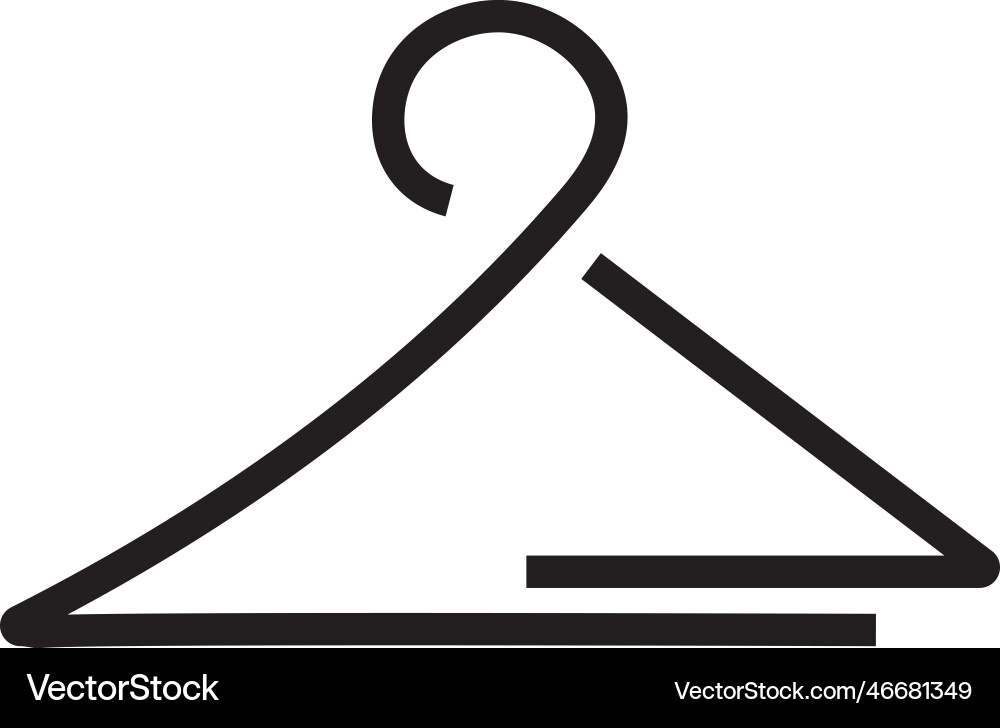 Black hanger logo Royalty Free Vector Image - VectorStock