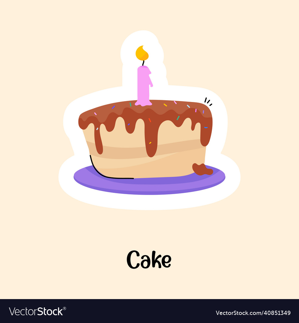 Cake Royalty Free Vector Image - VectorStock