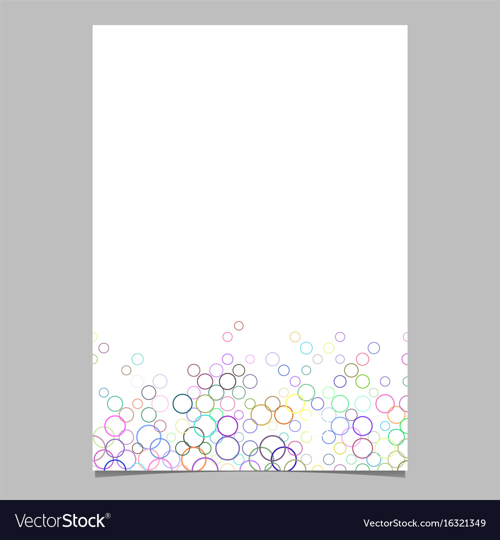 Circle pattern brochure background template Vector Image