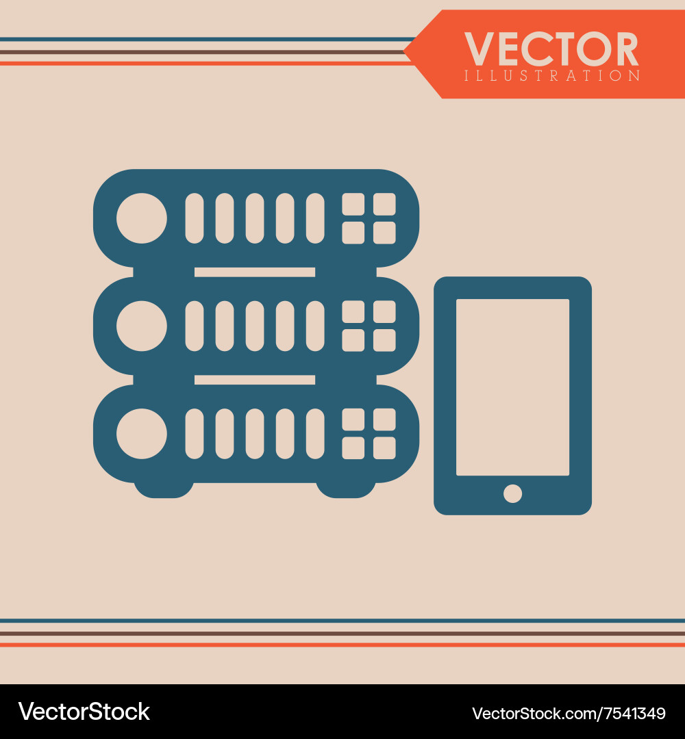 Data center design Royalty Free Vector Image - VectorStock