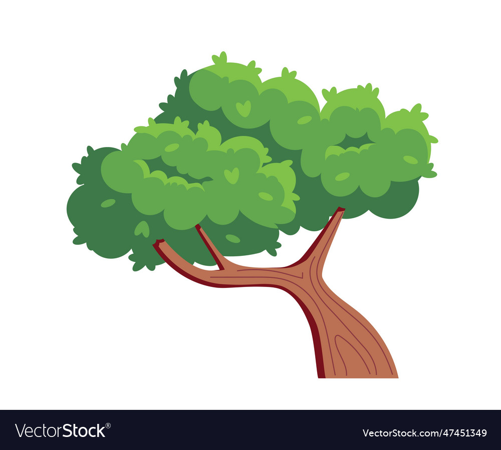 Green tree Royalty Free Vector Image - VectorStock