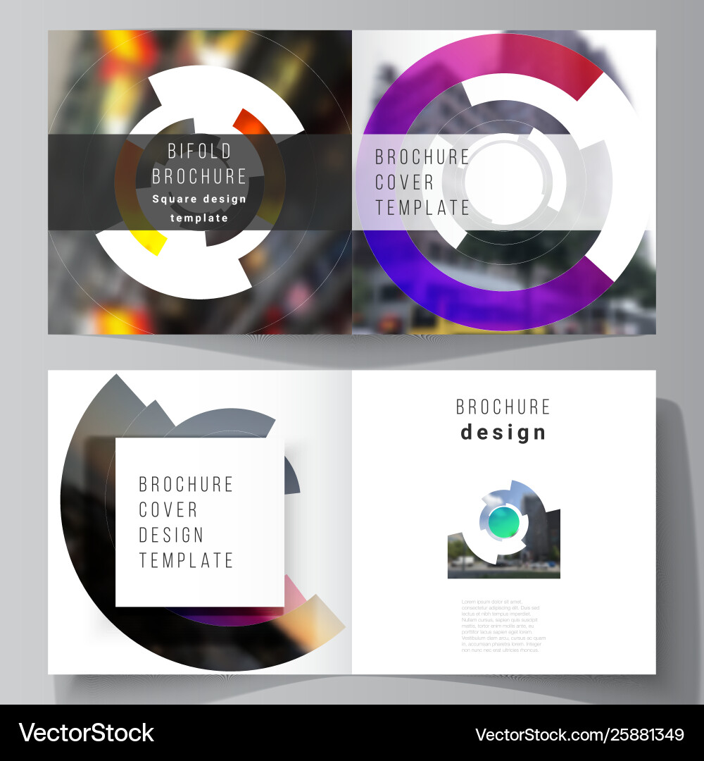 Layout two covers templates Royalty Free Vector Image
