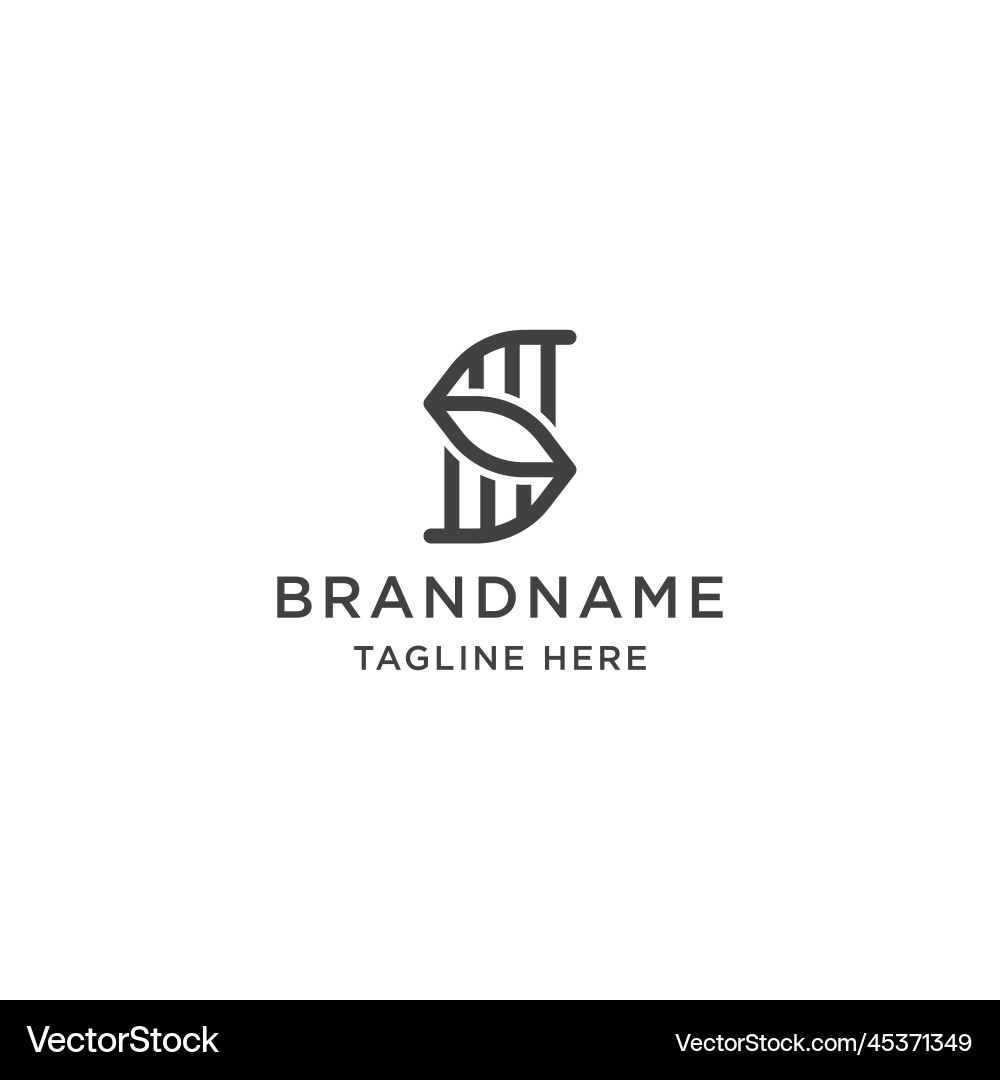 Letter s initial monogram logo design template Vector Image