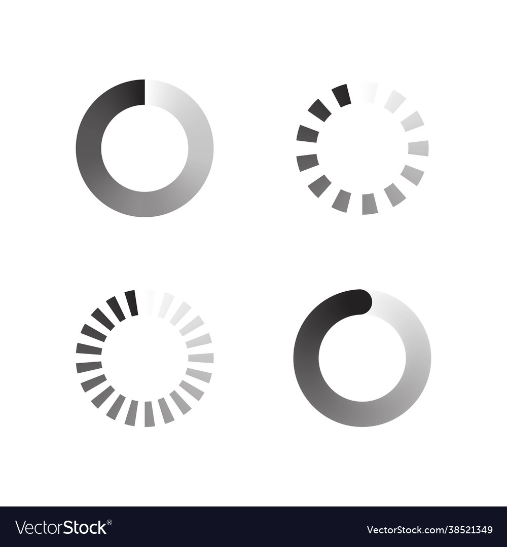 Loading icon design Royalty Free Vector Image - VectorStock